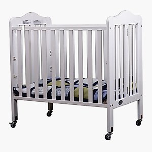 Orbelle Trading Noa Three Level Portable Crib, White, Standard Size