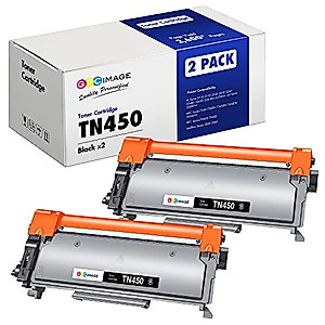 GPC Image Compatible Toner Cartridge Replacement for Brother TN450 TN-450 TN420 to use with HL-2270DW HL-2280DW HL-2240 MFC-7360N DCP-7065DN MFC7860DW Intellifax 2840 2940 Printer Tray (2-Black)