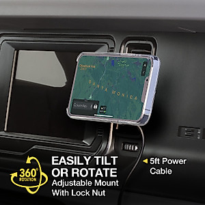 Scosche MPQ5DV-XTSP MagicMount Pro Charge5 15W Wireless Charging MagSafe Car Mount, Magnetic Phone Holder for Dashboard/Vent Compatible with iPhone 16/15/14/13/12 Pro/Pro Max/Plus, MagSafe Case & More