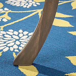 Christopher Knight Home 305157 Baia Outdoor Acacia Wood 70" Oval Dining Table, Gray Finish