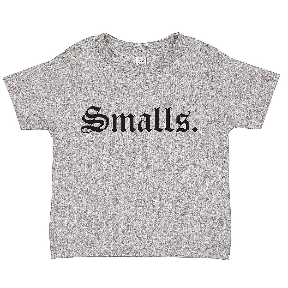Biggie and Smalls Matching 90's Hip Hop Baby Infant Toddler Tee Shirt (Grey) (Smalls, 6M)