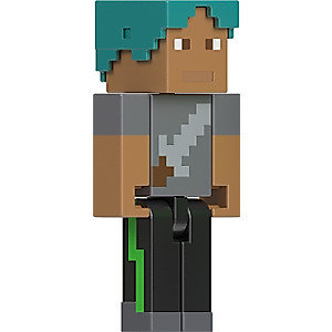 Mattel Minecraft Creator Series Action Figure & Accessories, 3.25-inch Scale Camp Enderwood eSports Jacket Toy & DLC Codes