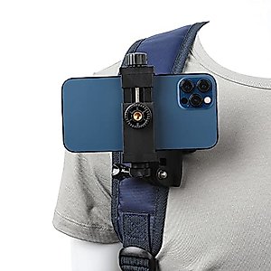 Backpack Clip Mount with Phone Holder Accessories for GoPro Hero 11 10 9 8 7 6 5 Black Akaso Sony Action Camera and iPhone Samsung Smartphones,Outdoor First View Live Video Shooting