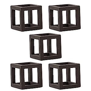 Framendino, 5 Pack Cube Ceramic Aquarium Shelter Shrimp Hideaway Breeding Cave Cubic Hideout Underwater for Small Fish Shrimp Crayfish Breeding Tank Decor Ornament