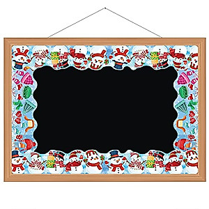 Christmas Bulletin Border Snowman Board Trim for Holiday Classroom Decoration 69ft