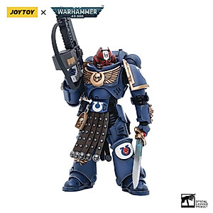 JoyToy Warhammer 40K: Ultramarines Intercessor Veteran Sergeant Brother Aeonta 1:18 Scale Figure