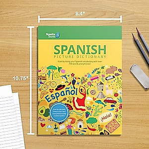 Rosetta Stone Spanish Picture Dictionary, Spanish Dictionary to Learn Spanish Vocabulary, Spanish Grammar, and Phrases, Dictionary for Kids and ... Dictionaries) (English and Spanish Edition)
