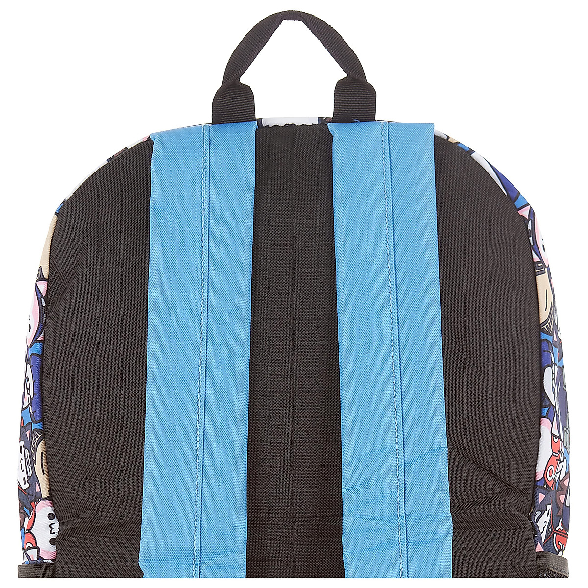 Naruto Cat Nyaruto! Allover Backpack Defense Battle of Konoha Bookbag - Nyaruto! Knapsack for All (Blue)