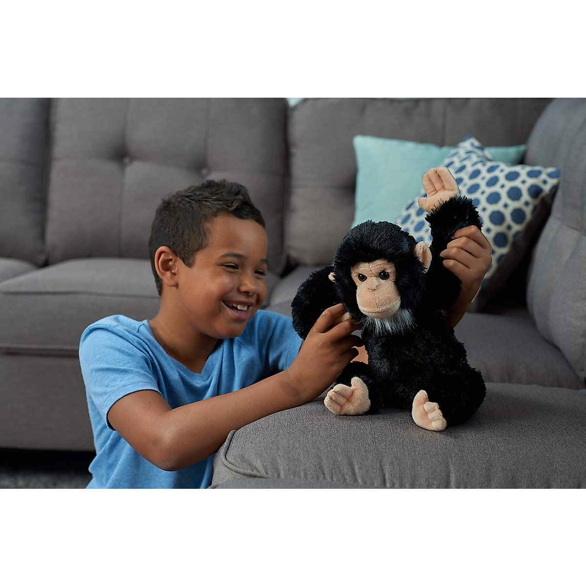 Wild Republic Chimp Stuffed Animal Plush Toy, Multi (16521), 12"