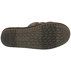 Koolaburra by UGG Men's ROMMIE Nylon Slipper, Dark Olive, 11