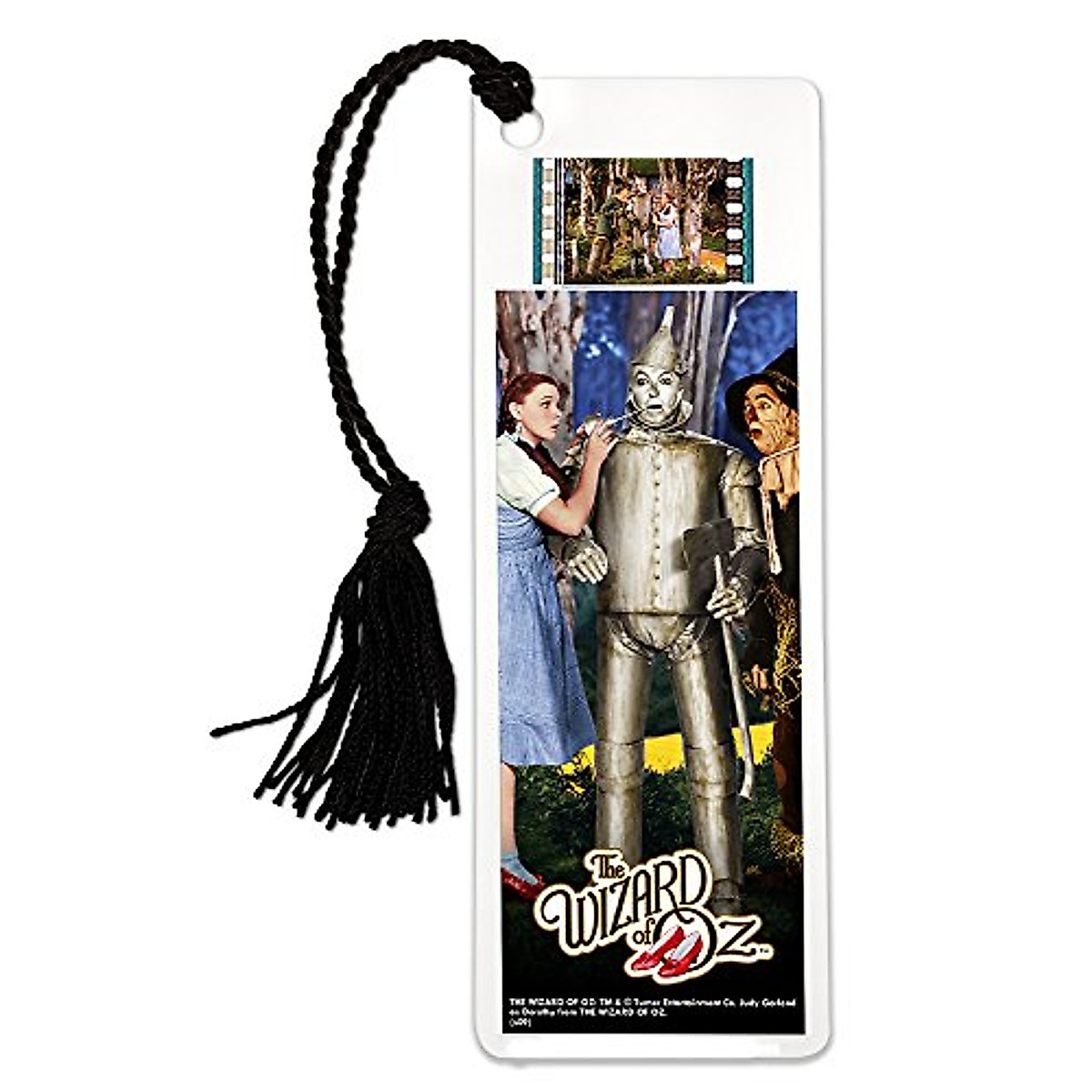FilmCells Wizard of Oz (Dorothy Scarecrow Tinman) Bookmark with Tassel and Real 35mm Film Clip