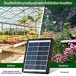 AnseTo Solar Irrigation System for Garden Watering System, 2023 Latest Drip Irrigation Kit for Potted Plants, Supported Automatic Watering System for The Balcony, The Plant Bed and The Green House