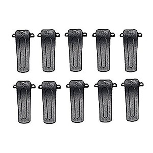 Set of 10 Replacement Radio Belt Clip Clamp Clinch Hook Bracket for Baofeng Two Way Radio H777 BF-666S BF-777S BF-888S BF-999S