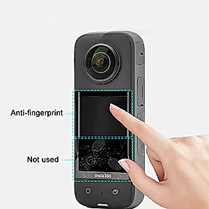 PellKing Accessories kit for Insta360 one X3 Camera,Hard Shell Camera Body case + Sticky Lens Guard + Screen Protective Cover