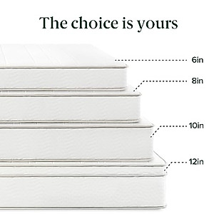 ZINUS 6 Inch Foam and Spring Hybrid Mattress [New Version], Twin XL, Fiberglass Free, Medium Firmness, Durable Support, Certified Safe Foams & Fabric, Mattress in A Box