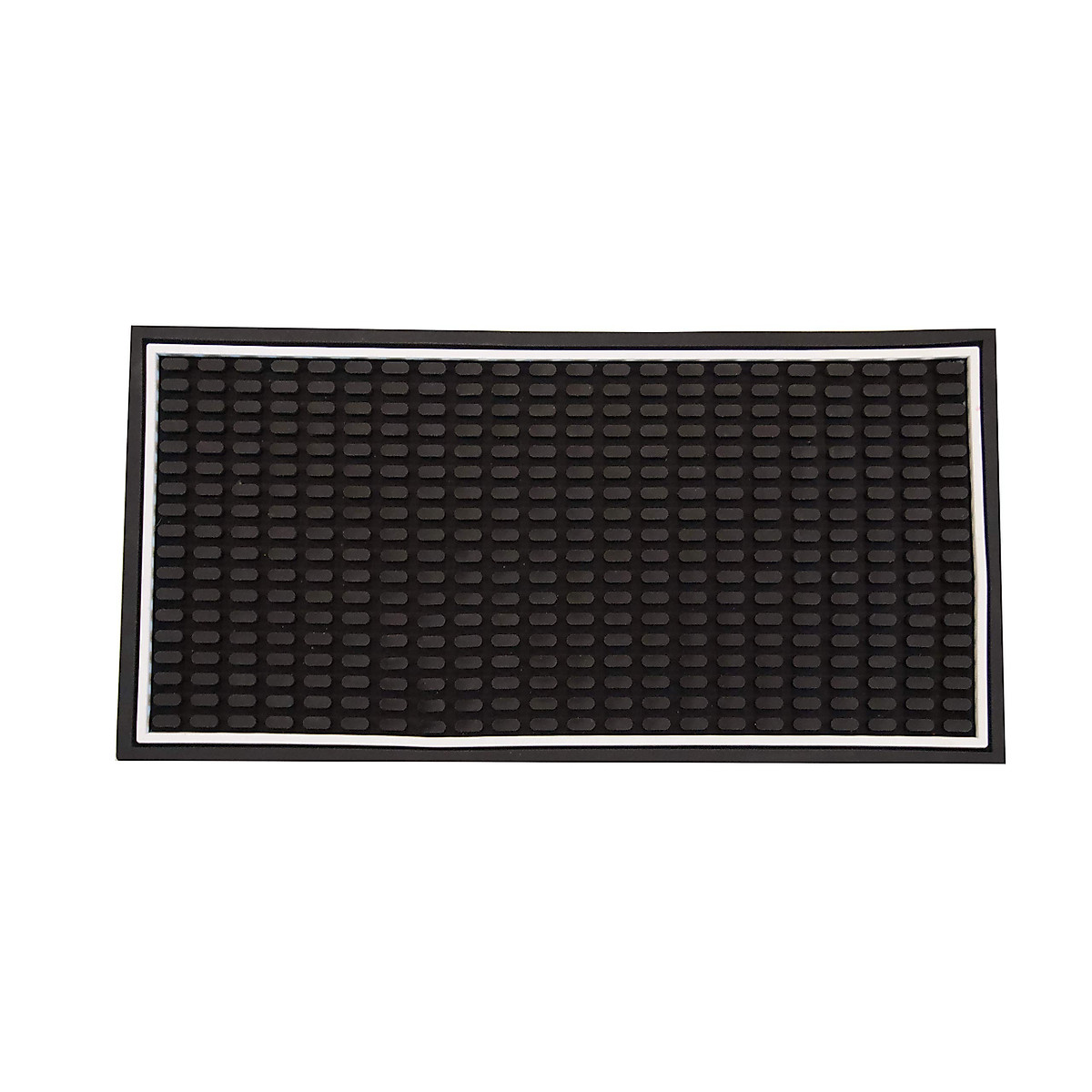 Highball & Chaser Bar Mat 12in x 6in. 1cm Thick Durable and Stylish Bar Mat for Spills, Service Mat for Coffee, Bars, Restaurants CounterTop Dish Drying Mat, Glass Drying Mat (1 Pack)