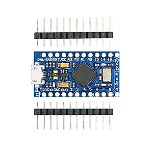 Ardest Pro Micro for Arduino Leonardo Chromebook Deployments ATmega32U4 5V/16MHz Module Board with 2 Row pin Header Replace ATmega328 Arduino Pro Mini(Pack of 5)