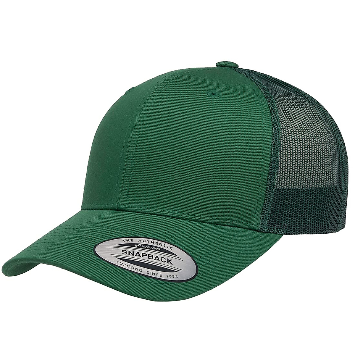 L2K Classics Plain Trucker Mesh Cap Baseball Cap - Mens Hats Trucker Hats for Men - Evergreen