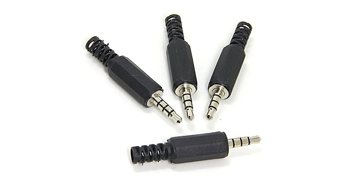 Ancable 4-Pack TRRS 3.5mm DIY Headphone Repair Connectors