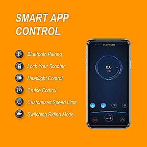 NAVIC T5 Electric Scooter, Up to 19 Miles Range, 19 Mph Folding Commute Electric Scooter for Adults with 8.5" Solid Tires, Dual Braking System and App Control