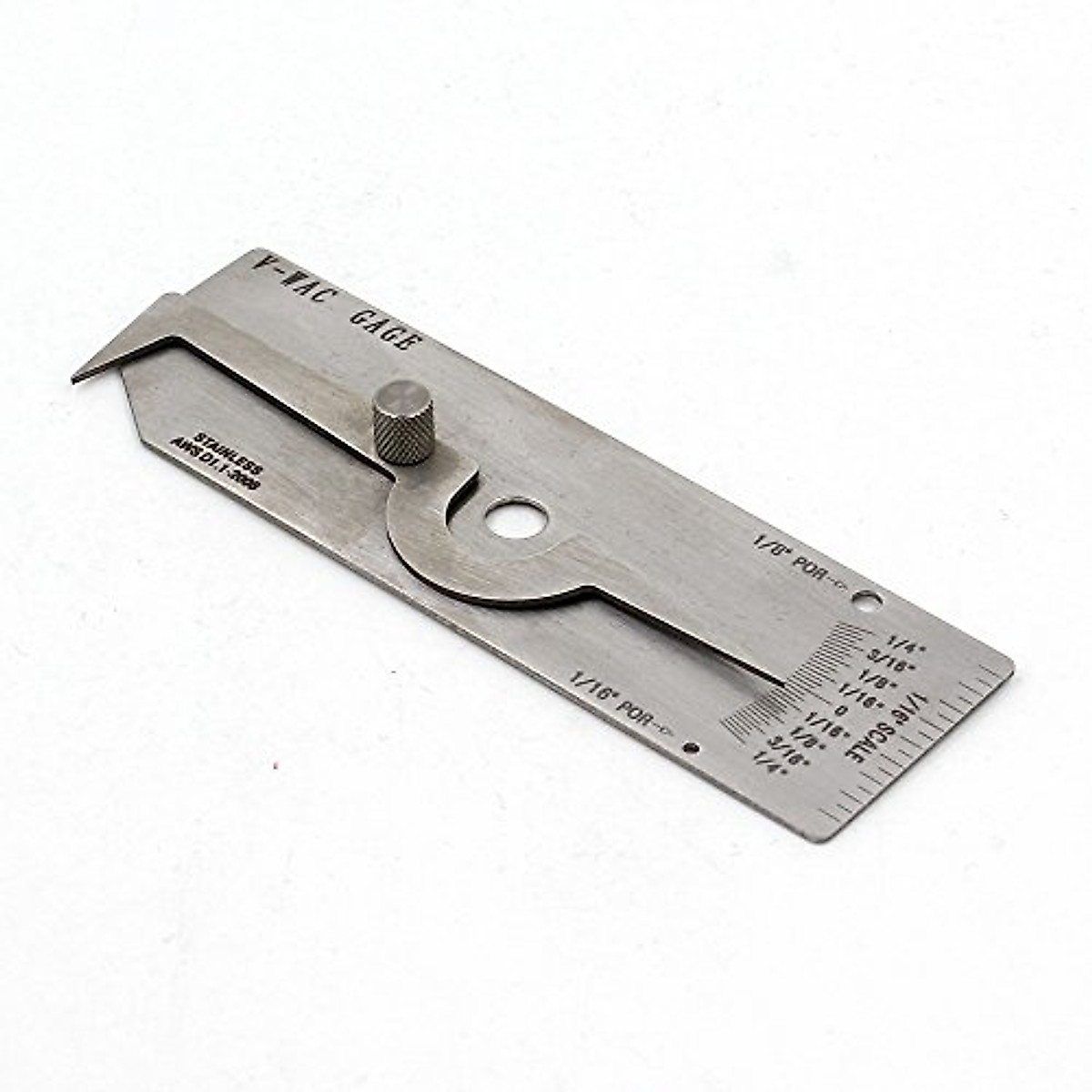 Weld V-WAC Gage Standard Welding Biting Edge Under Cut Gauge Welder Inspection Ruler