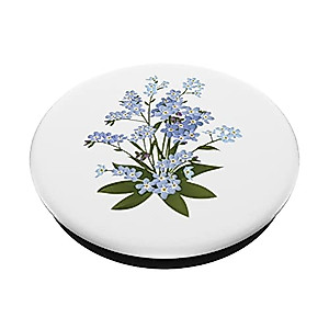 Forget-Me-Not Flower Botanical PopSockets Swappable PopGrip