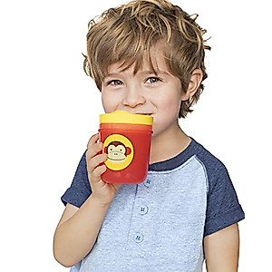 Skip Hop Toddler Sippy Cup, Zoo Tumbler Cups, 2 Pack, Monkey/Dog
