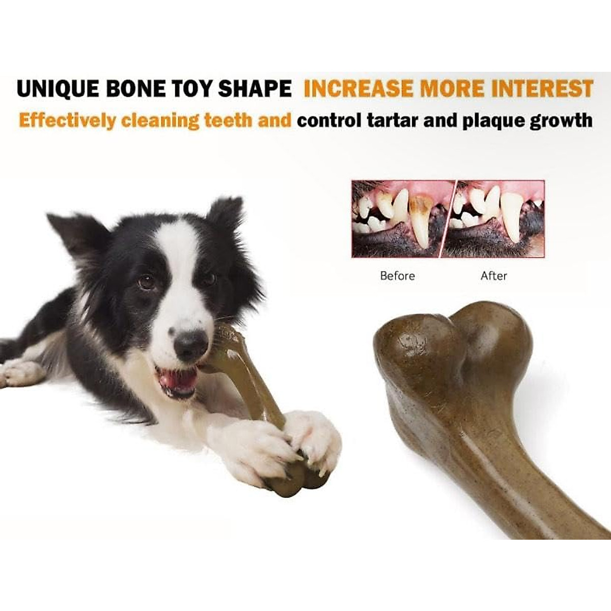 Dog Chew Toy for Aggressive Chewers,Hard Chew Toys for Dog, Indestrctible Durable and Interactive Nylon Dog Bone,Heavy Duty Dogs,Durable Nylon Teeth Cleaning Toys for Medium and Big Dog Breeds