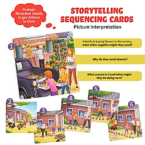 Sequence Cards for Storytelling, Speech Therapy Game, Special Education Materials, Sentence Building, Problem Solving, Improve Language Skills Sequence Cards, Autism Game, Picture Cards, SEL