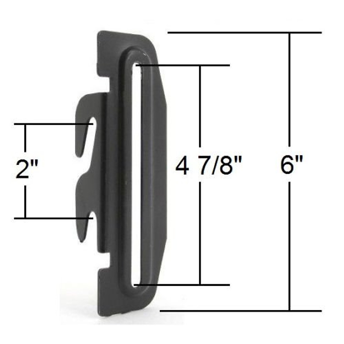 #35 Bed Frame Conversion Brackets, Four Down Hooks, Priority Mail Shipping. Bolt-On to Hook-On, Headboard to Foot Board, Bed Frame Adapter Plates, 2 Inch Height Adjustment. Pack of 4