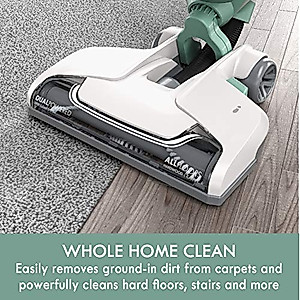 Kenmore DU3017 Friendly Upright Bagless 2-Motor Crossover Max Beltless Vacuum Cleaner with Lift-Away Design, Pet Handi-Mate, Triple HEPA, Height Adjustment, 3 Cleaning Tools, Light Green