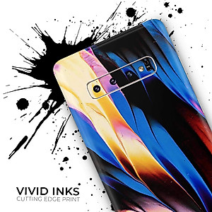 DesignSkinz Liquid Abstract Paint V42 Protective Vinyl Decal Wrap Skin Cover Compatible with The Samsung Galaxy S20 (Screen Trim & Back Glass Skin)