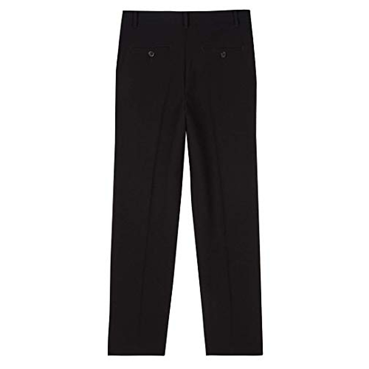 Van Heusen Big Boys' Flex Stretch Flat Front Dress Pants, black, 12