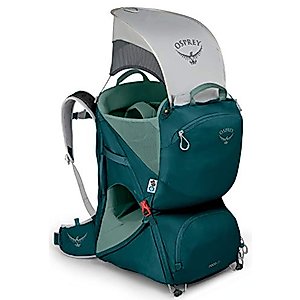 Osprey Poco LT Lightweight Child Carrier and Backpack for Travel, Deep Teal