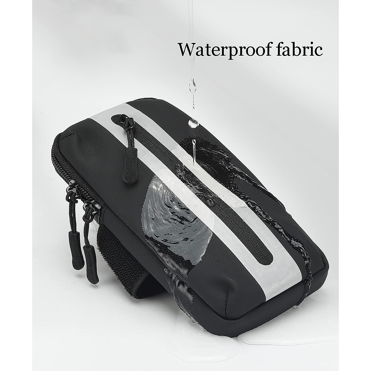 UMILAKE Phone Holder for Running for Women Men Waterproof Small Arm Bands Arm Band for Phone for Running Use for Running Hiking and Biking Arm Bands with Card/Key Bag/Earphone (Black)