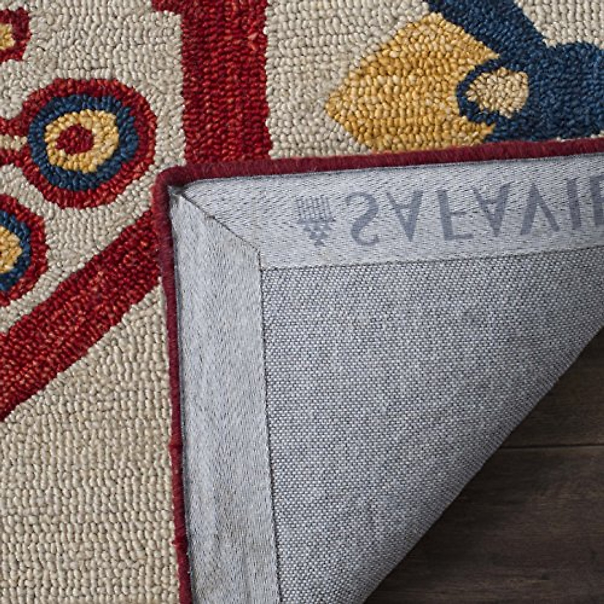 SAFAVIEH Aspen Collection 2' x 3' Ivory/Multi APN703A Handmade Moroccan Boho Tribal Wool Accent Rug