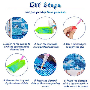 UPABLUNSO Diamond Painting Angel in The Garden Jesus Christian Religion Kit for Adults Full Drill Diamond Art Painting by Number Kits Gem Art Wall Home Decor 12x16 Inch