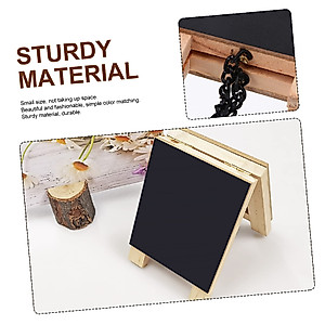 DECHOUS 1pc Vertical Graffiti Blackboard Small Chalkboard Signs Chalkboard Place Cards A Frame Chalkboard Wedding Party Chalkboard Display Table Number Message Boards Wood Mini 3D