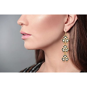 St Patrick's Shamrock Earrings for Women, Unique Green and White Luck Clover Jewelry, Charm Irish Party Gift