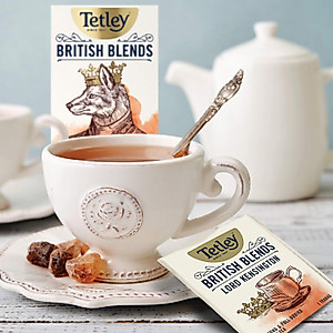 Tetley British Blends Lord Kensington Black Tea, Strong & Full Bodied Tea, 20 Teabags (Pack of 6)