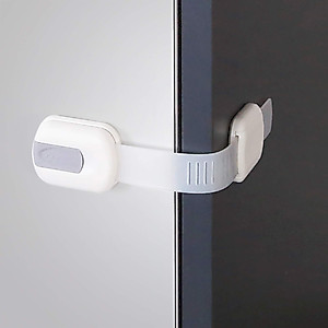 Baby Proofing Kit - 20 Pack Magnetic Cabinet Locks, 4 Keys Bundle with 38 Pack Outlet Covers, 2 Pack Multi us Straps Locks for Fridge, Toilet seat and appliances