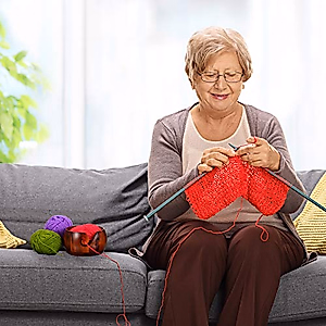 WILLBOND Wooden Yarn Bowl, 6 x 3 Inches Knitting Yarn Bowls with Holes Crochet Bowl Holder Handmade Yarn Storage Bowl for DIY Knitting Crocheting Accessories