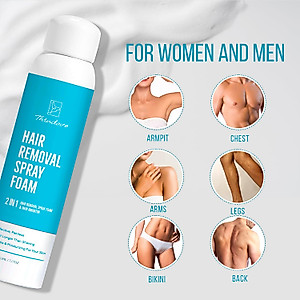 Hair Removal Spray Foam, Hair Removal Cream for Women and Men, Hair Removal Cream for Pubic Hair, Bikini Hair Removal Cream, Depilatory Cream, Body Cream for Hair Removal, Hair Removal Cream for Women