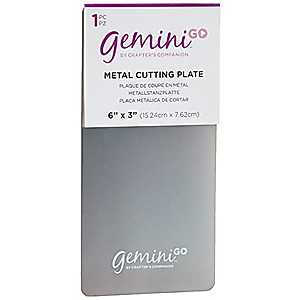 Gemini Go Accessories Metal Cutting Plate, 3 x 6-Inch, Silver, 1 Count (Pack of 1)