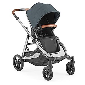 Contours Legacy Convertible Stroller, Single-to-Double Design, Reversible Seats, UPF 50 Sun Canopy, Height Adjustable Handle, 5-Point Safety Harness, Plenty of Storage - Washed Teal