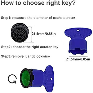 4 Pack (4Size) Sink Cache Faucet Aerator Keys Faucet Aerator Removal Wrench Tools for Mm16.5,18.5,21.5,24
