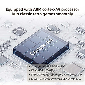 Newcomer RG35XX Handheld Game Console 3.5 inch, Retro Games Consoles Classic Emulator, Portable Mini Handheld Game Console Dual System with 64G 5000 Games