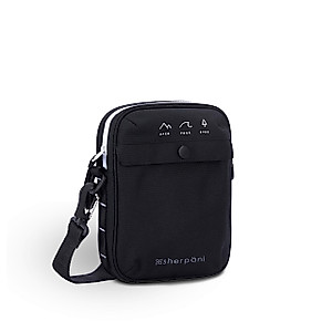 Sherpani Suki, Nylon Crossbody Purse with Coin Purse, Small Crossbody Bag, Cross Body Bag, Christmas Gifts, Purses for Women (Black)