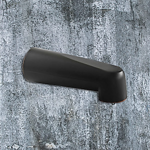 SENTO Oil Bronze Universal Heavy Durable Metal Bathroom Tub Spout Without Diverter, Heavy Duty Metal Bathtub Faucet Without Shower Diverter - 7 Inches 1/2" IPS Inside Thread, Oil-Rubbed Bronze