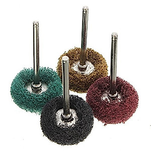 Rocaris 40 Pack 1 inch Abrasive Wheel Buffing Polishing Wheel Set for Rotary Tool - 25mm…